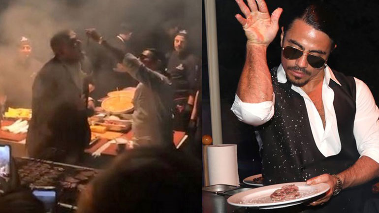 Nusret Gokce: Ο Salt Bae ανέλαβε χρέη ψήστη στον γάμο Ρέμου-Μπόσνιακ ...